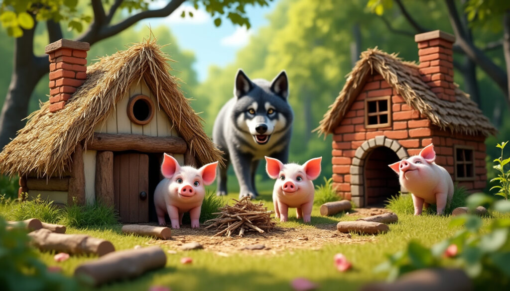 Les trois petits cochons : un résumé de ce conte classique